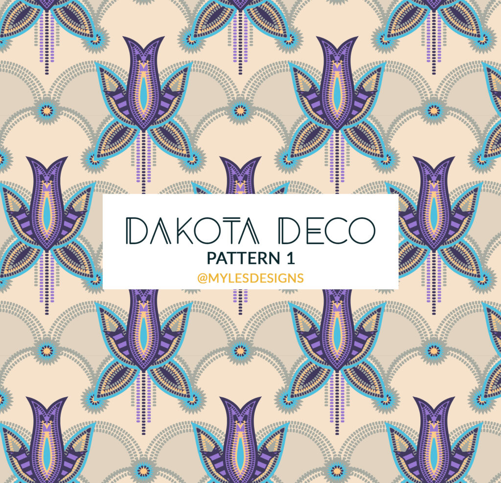 Fabric/Wallpaper Pattern - Dakota Deco 1 | The Art of Marlena Myles
