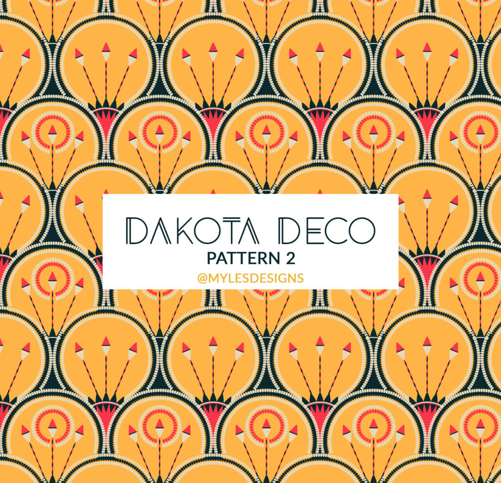 Fabric/Wallpaper Pattern - Dakota Deco 2 | The Art of Marlena Myles
